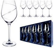 A-KRISTAL Silhouette - skleničky na víno se Swarovski® Elements | sada 6 sklenic