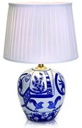 Modro-bílá stolní lampa Markslöjd Goteborg, výška 48 cm