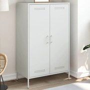 Skříň highboard bílá 68 x 39 x 113 cm ocel
