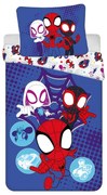Modré bavlněné dětské povlečení na jednolůžko 140x200 cm Spidey – Jerry Fabrics