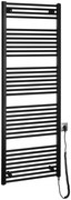Aqualine - Topné těleso 60x168 cm, 800 W, matná černá ILE66TB