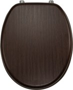 Novaservis Dýhované WC sedátko Wenge z MDF 44+/-2 x 37,5 cm