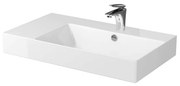 Cersanit Inverto - Umyvadlo, 81x46 cm, s přepadem, otvor pro baterii, bílá K671-016