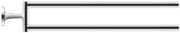 Duravit Starck T - Držák ručníků dvojitý otočný, délka 47 cm, chrom 0099411000