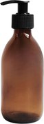 Dávkovač mýdla MONA 250 ml s černým vroubkovaným dávkovačem