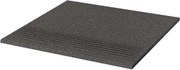 RAKO Taurus Granit - Schodovka 29,8x29,8 cm, černá TCA34069