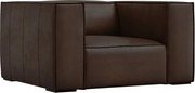 Tmavě hnědé kožené křeslo Madame – Windsor & Co Sofas