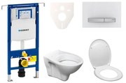 Cenově zvýhodněný závěsný WC set Geberit do lehkých stěn / předstěnová montáž + WC Ceramia S-Line Pro 111.355.00.5ND8