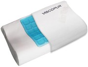 Anatomický polštář VISCOPUR® COOL GEL s gelovou vrstvou profilovaný - 30x50 cm