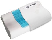 VISCOPUR Anatomický polštář VISCOPUR® COOL GEL s gelovou vrstvou profilovaný - 30x50 cm