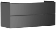 Hansgrohe Xevolos E - Umyvadlová skříňka 118x58x48 cm, 2 zásuvky, matná šedá/metalická šedá 54186770