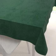 Biante Sametový obdélníkový ubrus Velvet Premium SVP-012 Zelený 50x100 cm