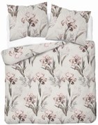 Detexpol Saténové povlečení 160x200 krémová tmavě šedá světlá květinová 5089 B Home Satén 11