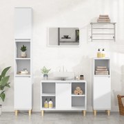 3dílný set koupelnového nábytku bílý kompozitní dřevo 3185613