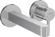 Hansgrohe Finoris, umyvadlová baterie pod omítku 180, 2-otvorová instalace, EcoSmart, chromová, 76051000