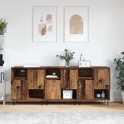 Servírovací skříň 3 ks Staré dřevo 60 x 35 x 70 cm 3394563