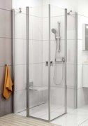 Ravak Chrome - Sprchové dveře CRV2-110, 108-110 cm, lesklý hliník/čiré sklo 1QVD0C00Z1