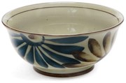 Modrá/béžová porcelánová ramen miska 1 l Flower – Rex London