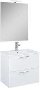 Koupelnová sestava s umyvadlem Ceramia Lea 61,5x55x41,7 cm bílá LEASET60B