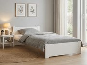 Postel IKAROS 80 x 200 cm, bílá Rošt: S lamelovým roštem, Matrace: Bez matrace
