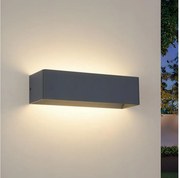 Brilagi -LED Venkovní nástěnné svítidlo DONNANI LED/12W/230V 30 cm antracit IP44