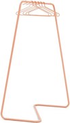 Ocelový stojan na oblečení v lososové barvě 118x160x57 cm Hang-On – Spinder Design