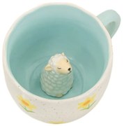 Modrý/krémový porcelánový hrnek 350 ml Surprise Sheep – Sass &amp; Belle