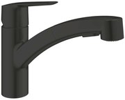 Grohe QuickFix Start - Dřezová baterie s výsuvnou sprškou, matná černá 303072431