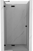 Mexen Lunar sprchové dveře otočné levé 85 cm, transparentní, černé - 834-085-000-70-00-L
