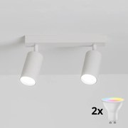 Brilagi - LED RGBW Stmívatelné bodové svítidlo SELE 2xGU10/4,8W/230V bílá