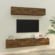 4dílný set TV skříněk kouřový dub kompozitní dřevo 3114531