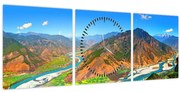 Obraz - Yangtze River (s hodinami) (90x30 cm)