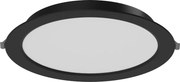 Mexen LDRR, LED stropní svítidlo na zapuštění, průměr 12 cm 22 cm, 18W, neutrální - 4000K, 1440 lm, černá - L210-022-1840-70