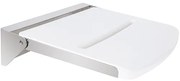 Bemeta Design HELP: Sprchové sedátko, sklopné, nerez, lesk, bílý plast - 347125011