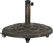 Betonový stojan na slunečník, stojan na slunečník s kolečky, kulatý držák na slunečník Stojan na slunečník 32/38/48mm