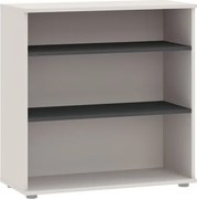 Knihovna Campelo, krémová / antracit