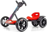 Elektrická motokára s dálkovým ovládáním a LED efekty GOKART BOLT Milly Mally red