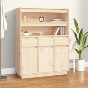 Skříň highboard 89x40x116,5 cm masivní borové dřevo