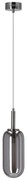 Antracitové LED závěsné svítidlo se skleněným stínidlem ø 13 cm Fiuggi – Candellux Lighting