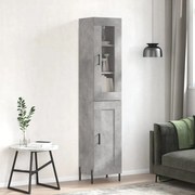 Skříň highboard betonově šedá 34,5x34x180 cm kompozitní dřevo 3199501