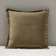 LADY MARGUERITE OLIVE SATIN PILLOW