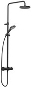 Kludi Dive - Sprchový set s termostatem, průměr 20 cm, 3 proudy, matná černá 6907939-00