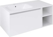 Sapho Lorea - Umyvadlová skříňka 100x46x52 cm, 1x zásuvka, levá, matná bílá LE070-3131-L-11