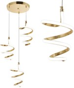 Toolight Závěsné LED svítidlo Luxury Glamour 8 G075-3CPR zlaté