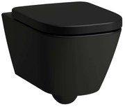 Laufen Meda - Závěsné WC, Rimless, matná černá H8201107160001