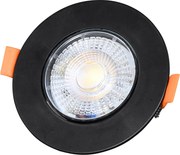 LED vestavné stropní svítidlo ZITA 3/5/7W 560lm 3000/4000/6000K černé pr. 9x3 cm