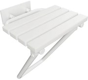 Bemeta Design HELP: Sprchové sedátko, sklopné, s nohou, s krytkou, bílá, bílý plast - 301207183