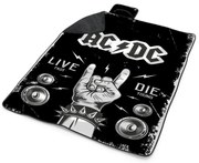 Sablio Plážová deka ACDC Live fast, die young: 200x140 cm