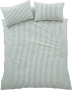 Modré 3dílné povlečení na dvoulůžko/prodloužené 230x220 cm Cotton Rich Woven Stripe – Pineapple Elephant