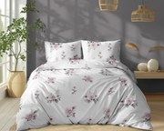 Detexpol Bavlněné povlečení 220x200 Bílá v pudrových růžích - romantický motiv, 100% bavlna - 5342 B - Soft Meadow